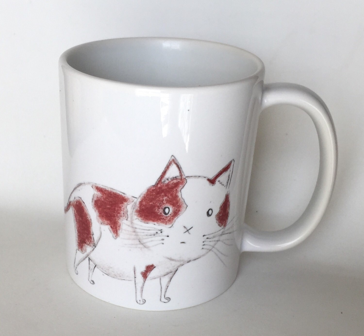Fat Cat Mug Funny Cat Mugs Cute Cat Art Cat Lovers