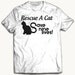 Rescue a Cat Tshirts Funny Cat tshirt Adopt A Cat Save Nine