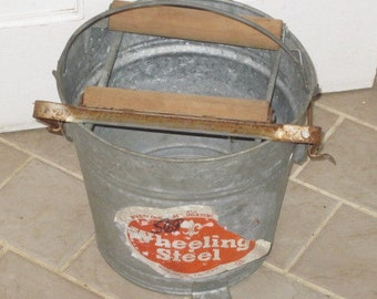 Vintage mop bucket | Etsy