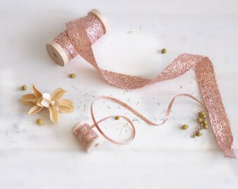 Rose gold ribbon | Etsy