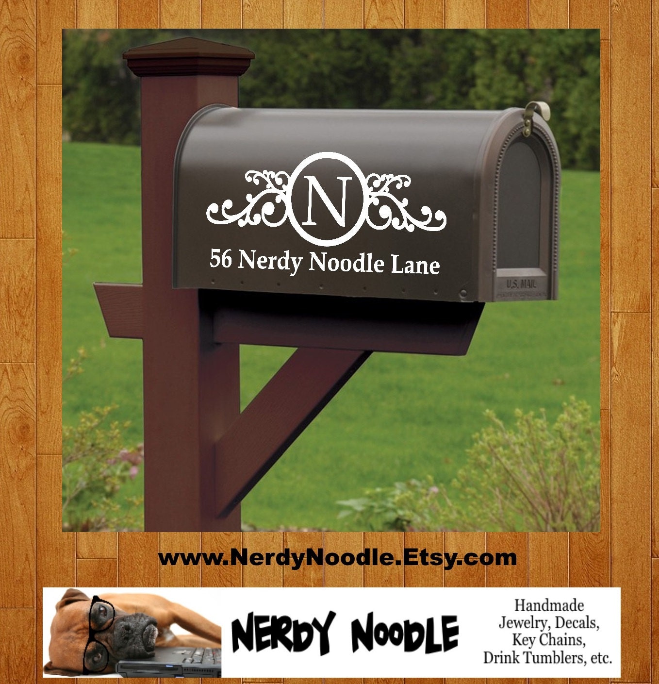 Mailbox Decal Custom Mailbox Decal Address Decal Mailbox