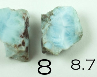 Larimar Slab Rough 91g High Quality Rough Larimar Slab by Rokking