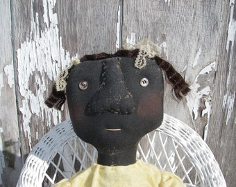 Button eye doll | Etsy