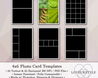 5x7 Photo Template Pack 12 Templates Photo Collage
