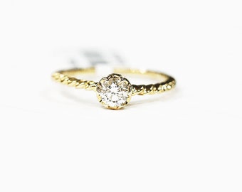 Single stone ring | Etsy