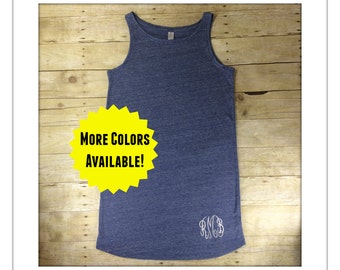 Monogram Tank Top Flowy Tank Top Persoanlized Tank Top