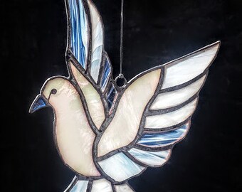 Stained glass dove | Etsy