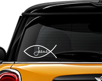 Christian fish decal | Etsy