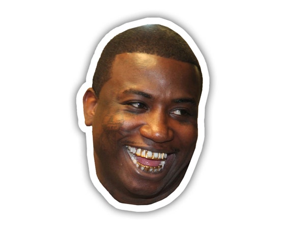 Gucci Mane Face Sticker Everybody Looking Laptop Vinyl Decal