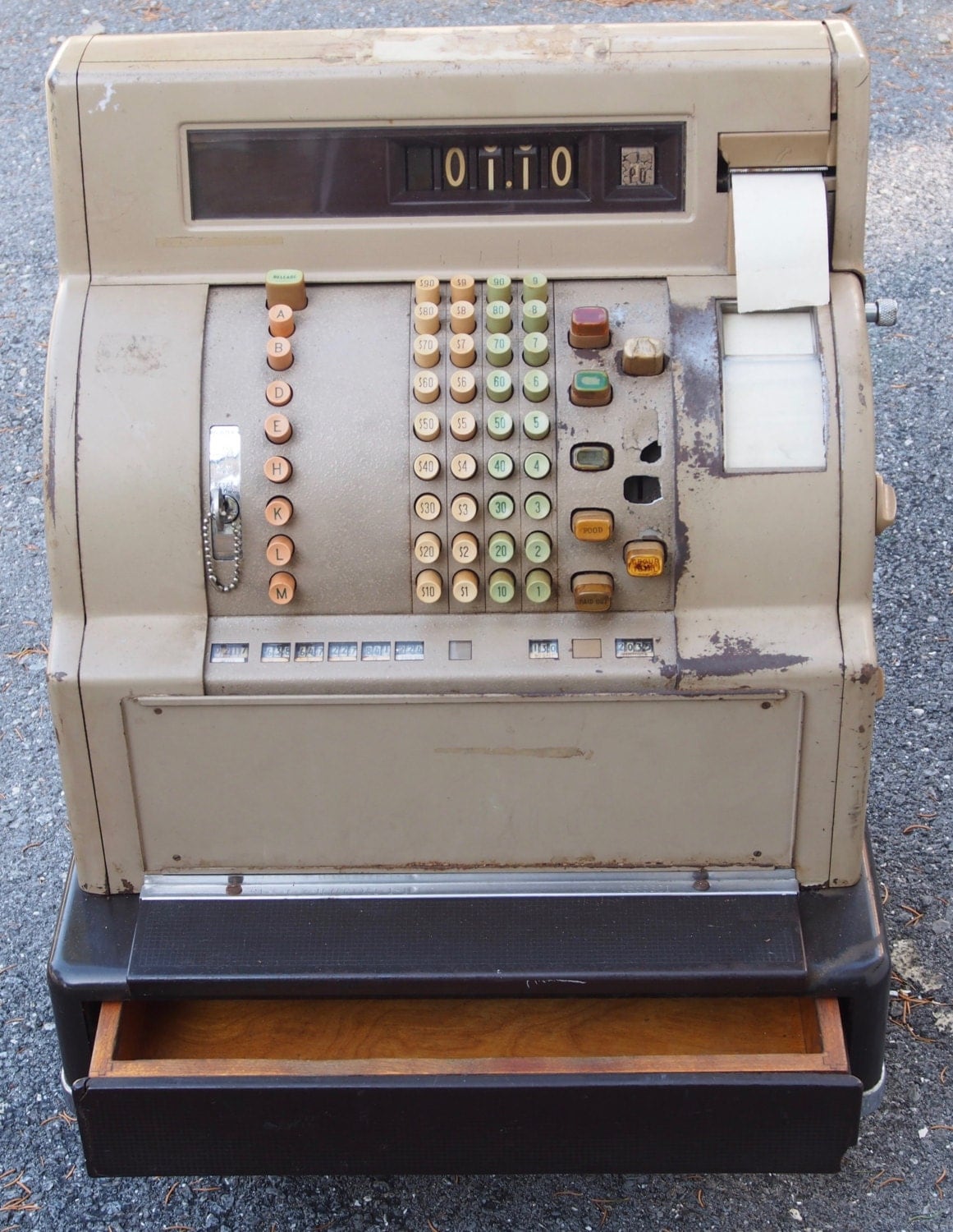 Vintage National Cash Register Old Cash Register Mechanical