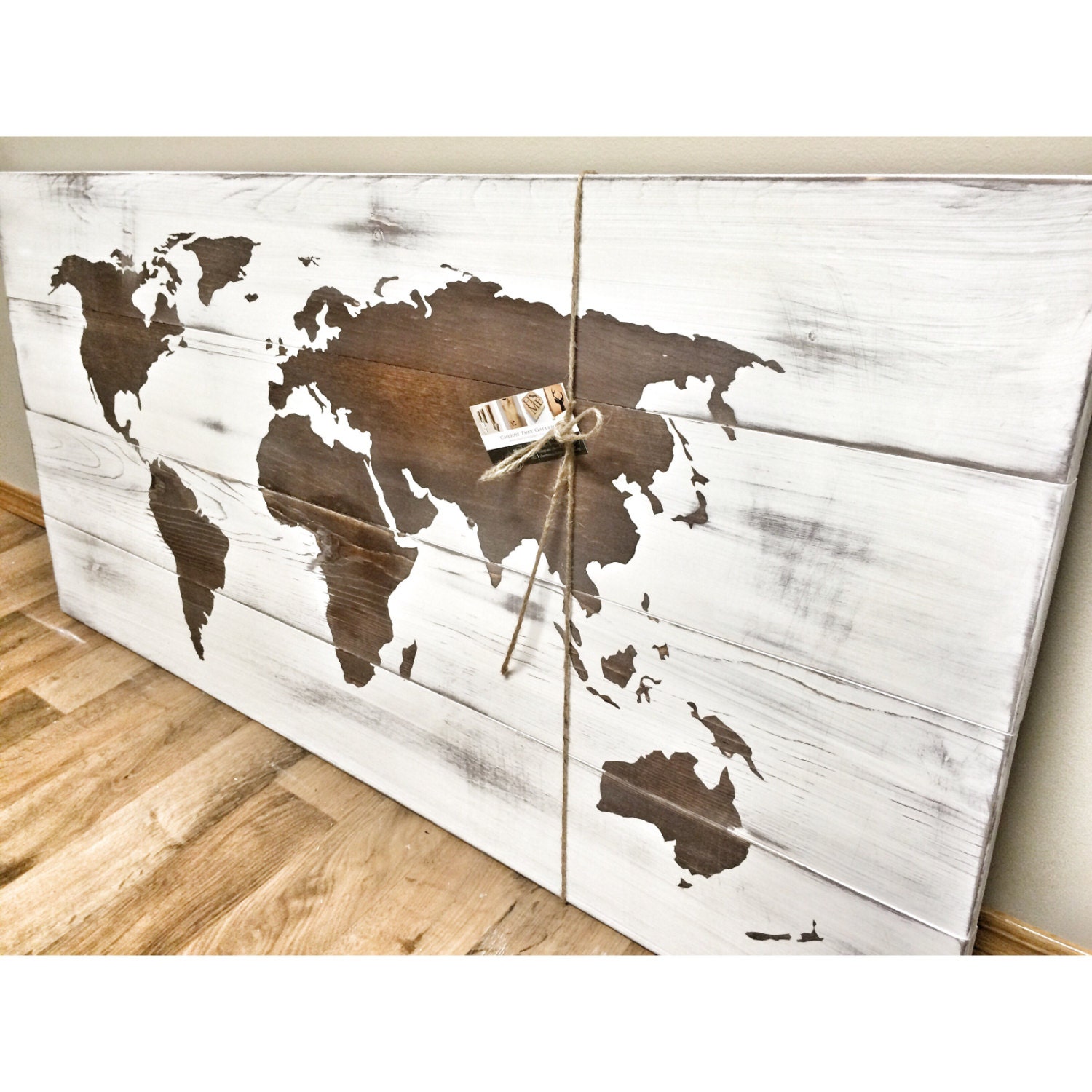 Rustic World Map Wallpaper