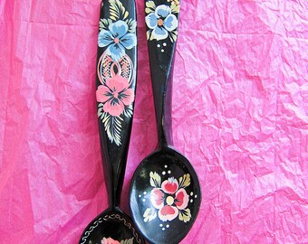 Painted wooden spoon | Etsy