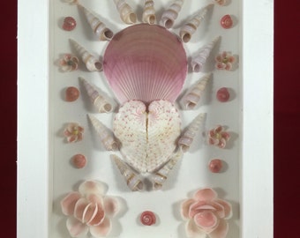 Unique Handcrafted shell art by Treasuresofmermaids on Etsy