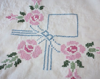 Cross stitch tablecloth | Etsy