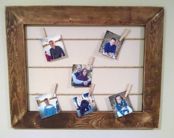 Clothespin frame | Etsy