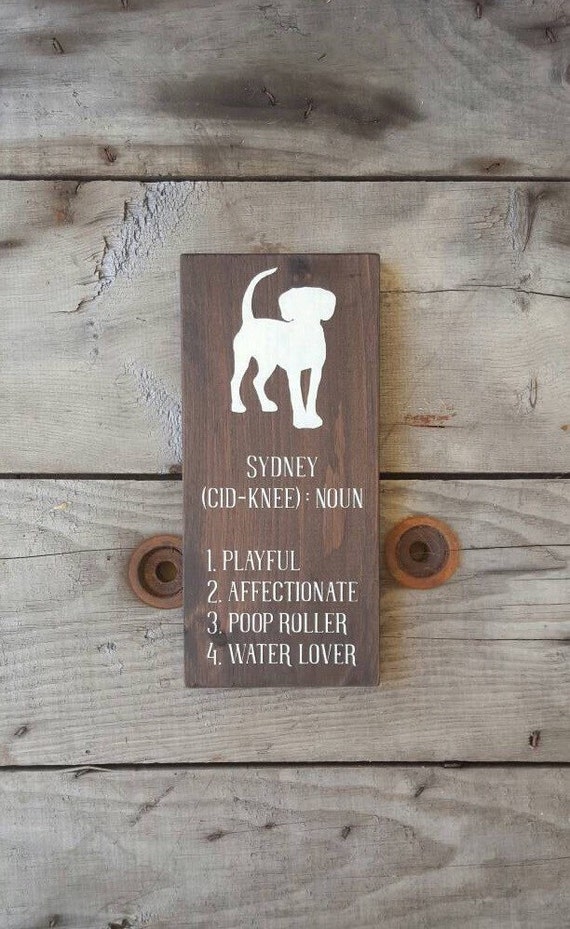Personalized dog sign Pet sign Wood sign Wood wall art