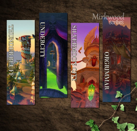 World of Warcraft Horde Cities Bookmarks For The Horde
