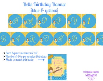 Belle banner | Etsy