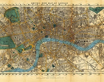 Map of the North America in 1760. Chez R. & J. by RetroPrintmaker