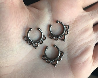 Fake nose ring | Etsy
