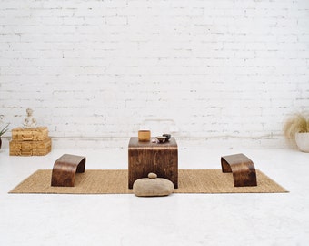 Hand Crafted Meditation Bench ZenWork. Light Wood by ZenWorkPlace