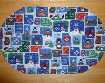 Snowman placemats | Etsy