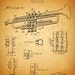 Trumpet Printable Trumpet Art Trumpet Print Trumpet