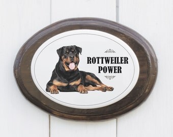 Rottweiler sign | Etsy