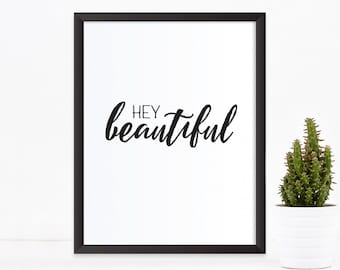 Hey beautiful | Etsy