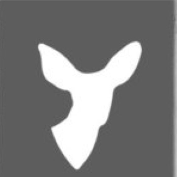 Doe Head Stencil Made from 4 Ply Mat Board