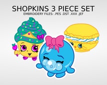 Unique shopkins embroidery related items | Etsy