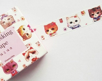 Cat washi tape | Etsy