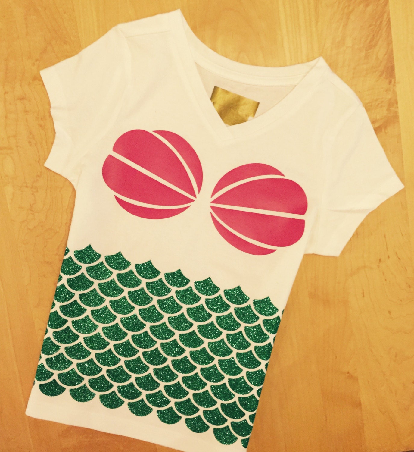Mermaid Bikini Shell Top With Scale Bottom Mermaid Birthday