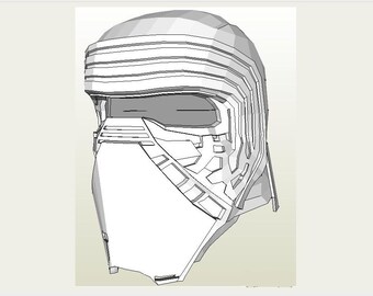 Kylo ren helmet | Etsy