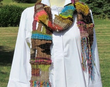 Popular items for saori scarf on Etsy