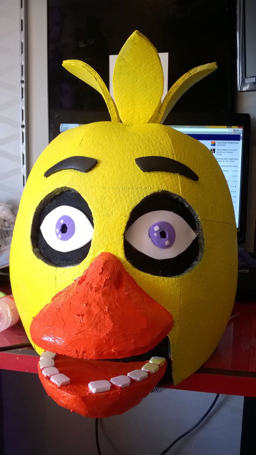 Chica Head Cosplay Five Nights at Freddy's
