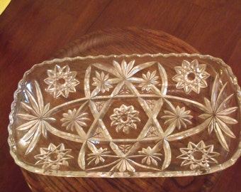 Crystal serving dish | Etsy