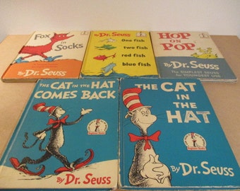 Dr seuss book covers | Etsy