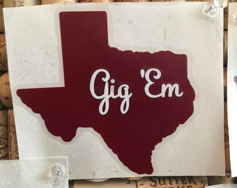 Gig em | Etsy