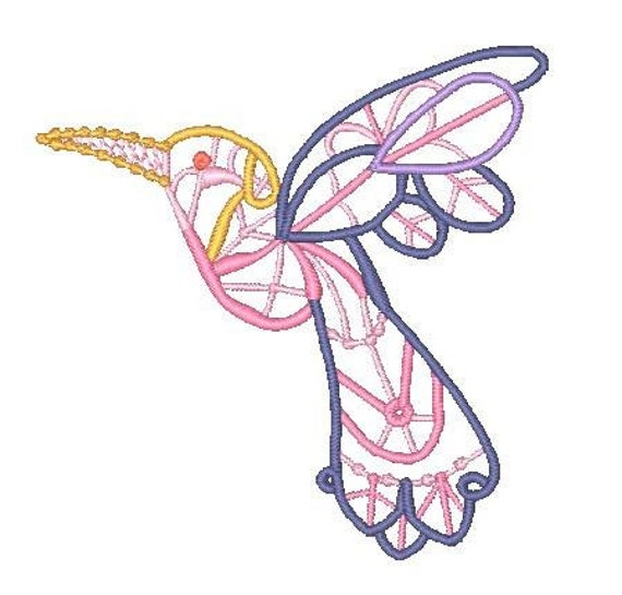 FSL Hummingbirds 10 Machine Embroidery Designs from ATW