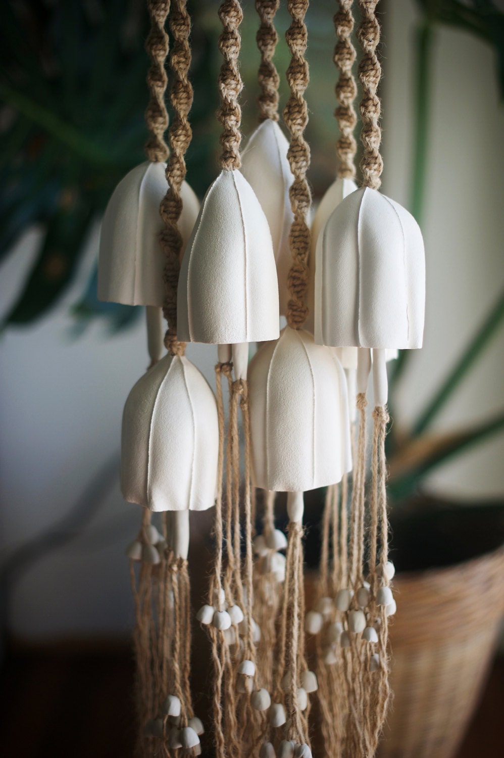 Ceramic bell Pottery Bell Ceramic Wind Chime Porcelain Bell