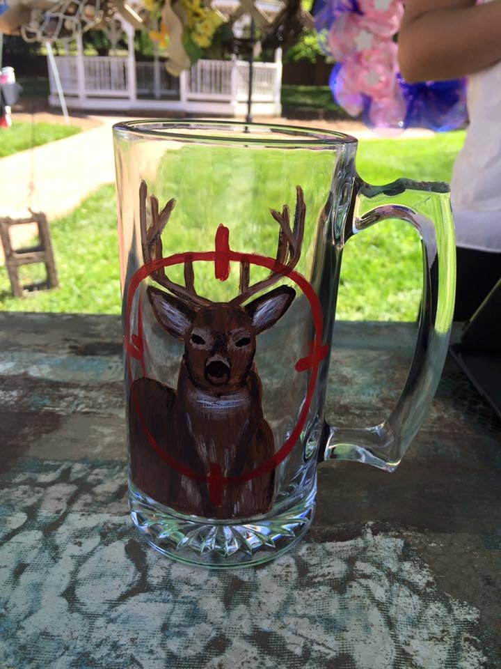 Deer beer mug by lodemadesigns on Etsy