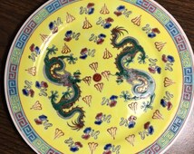 Unique dragon plates related items | Etsy