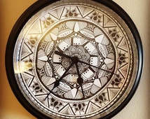 Unique mandala clock related items | Etsy