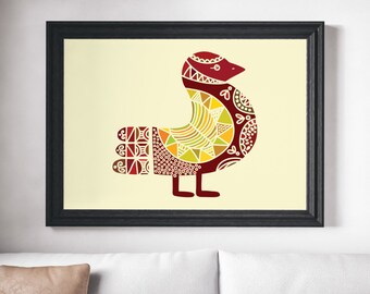 Unique scandinavian birds related items | Etsy