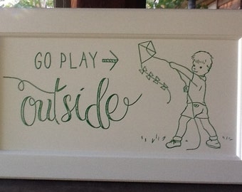 Go play outside | Etsy
