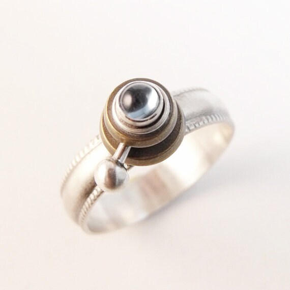 Statement Ring Sterling Silver Ring Science Ring Astronomy