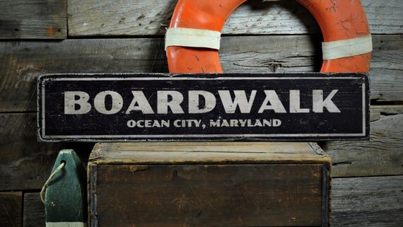 Boardwalk Sign Custom Boardwalk Sign Boardwalk Decor Beach