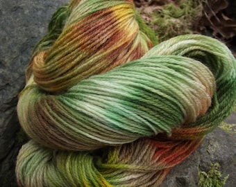 Handpainted sock yarn fingerling yarn Superwash by Yarnarchy