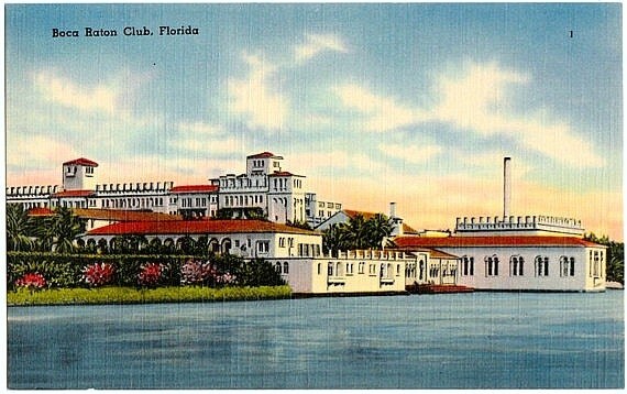 Vintage Florida Postcard The Boca Raton Club by VintagePlum